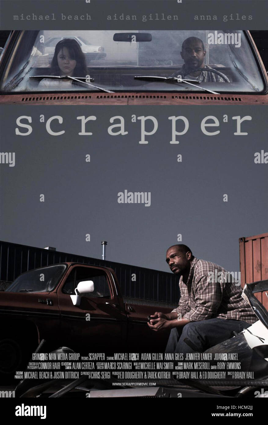SCRAPPER, poster art, Anna Giles (top left), Michael Beach (bottom, and ...