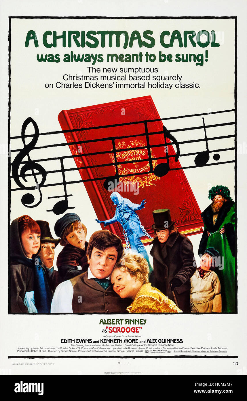 SCROOGE, US poster, from left: Karen Scargill, David Collings, Richard ...