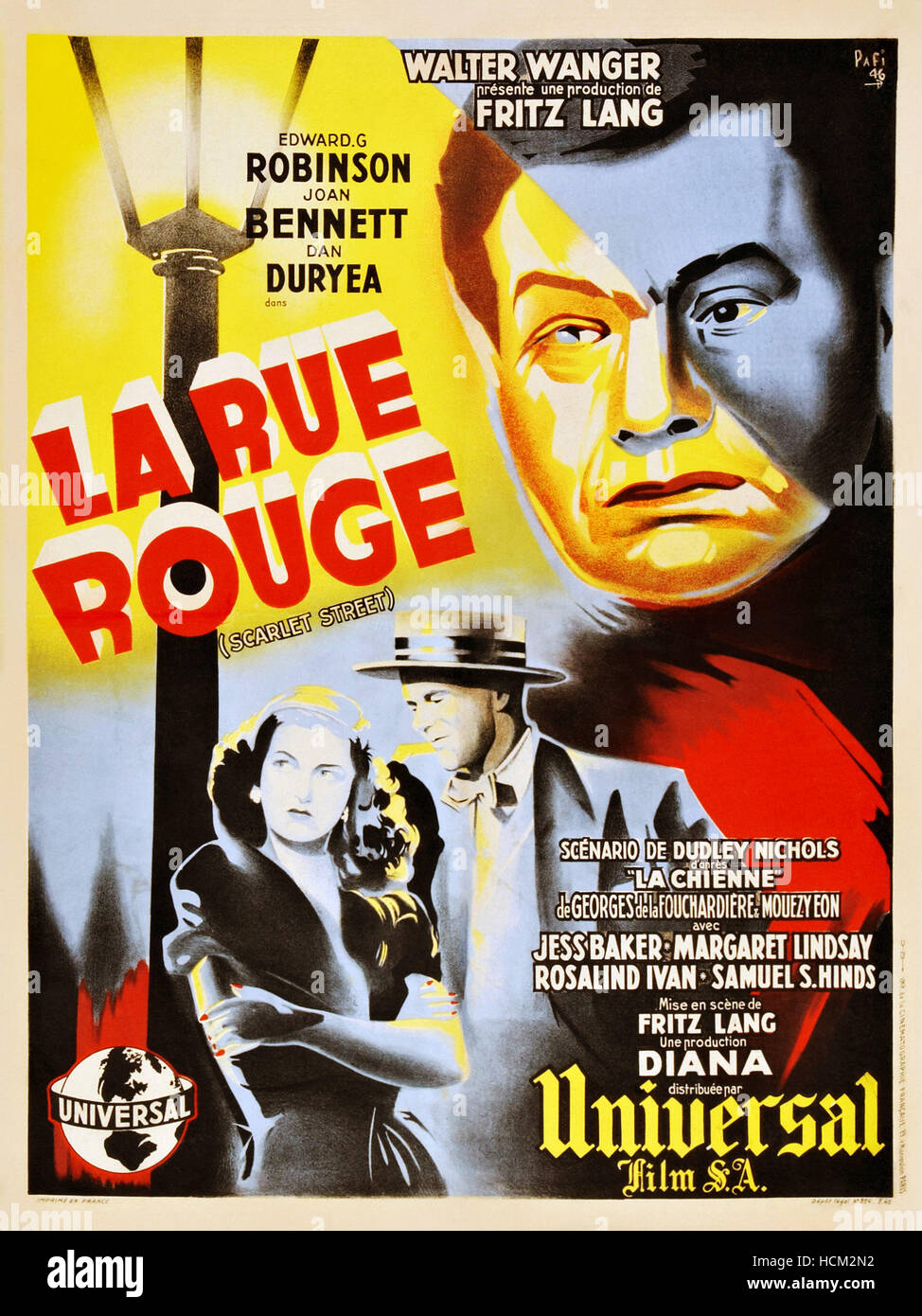 SCARLET STREET, (aka LA RUE ROUGE), top: Edward G. Robinson, bottom l-r ...