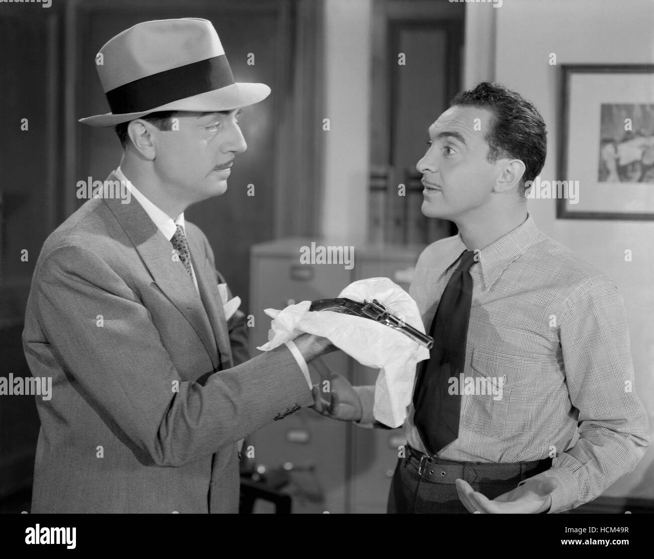 SHADOW OF THE THIN MAN, William Powell, Sam Levene, 1941 Stock Photo ...