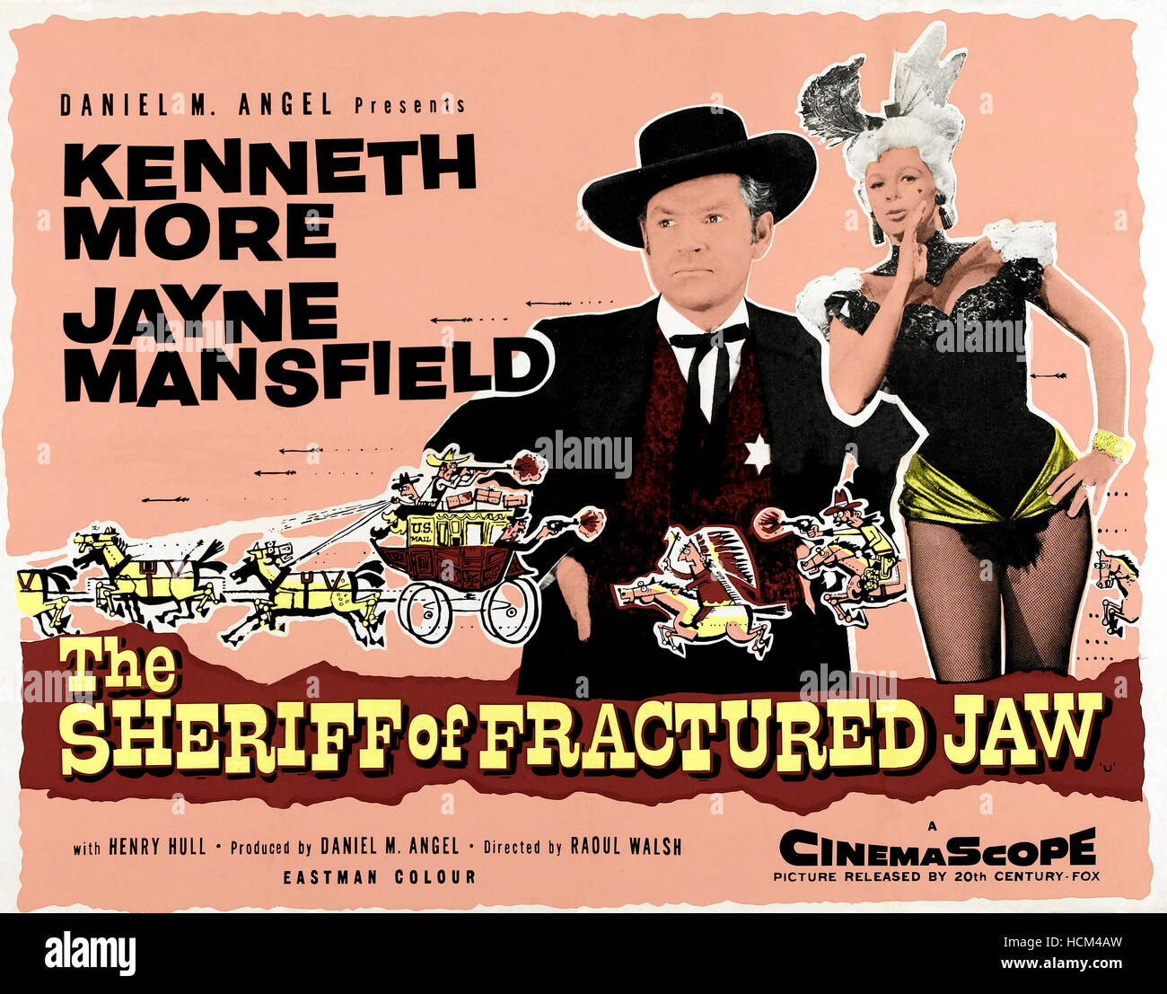 THE SHERIFF OF FRACTURED JAW, from left, Kenneth More, Jayne Mansfield ...