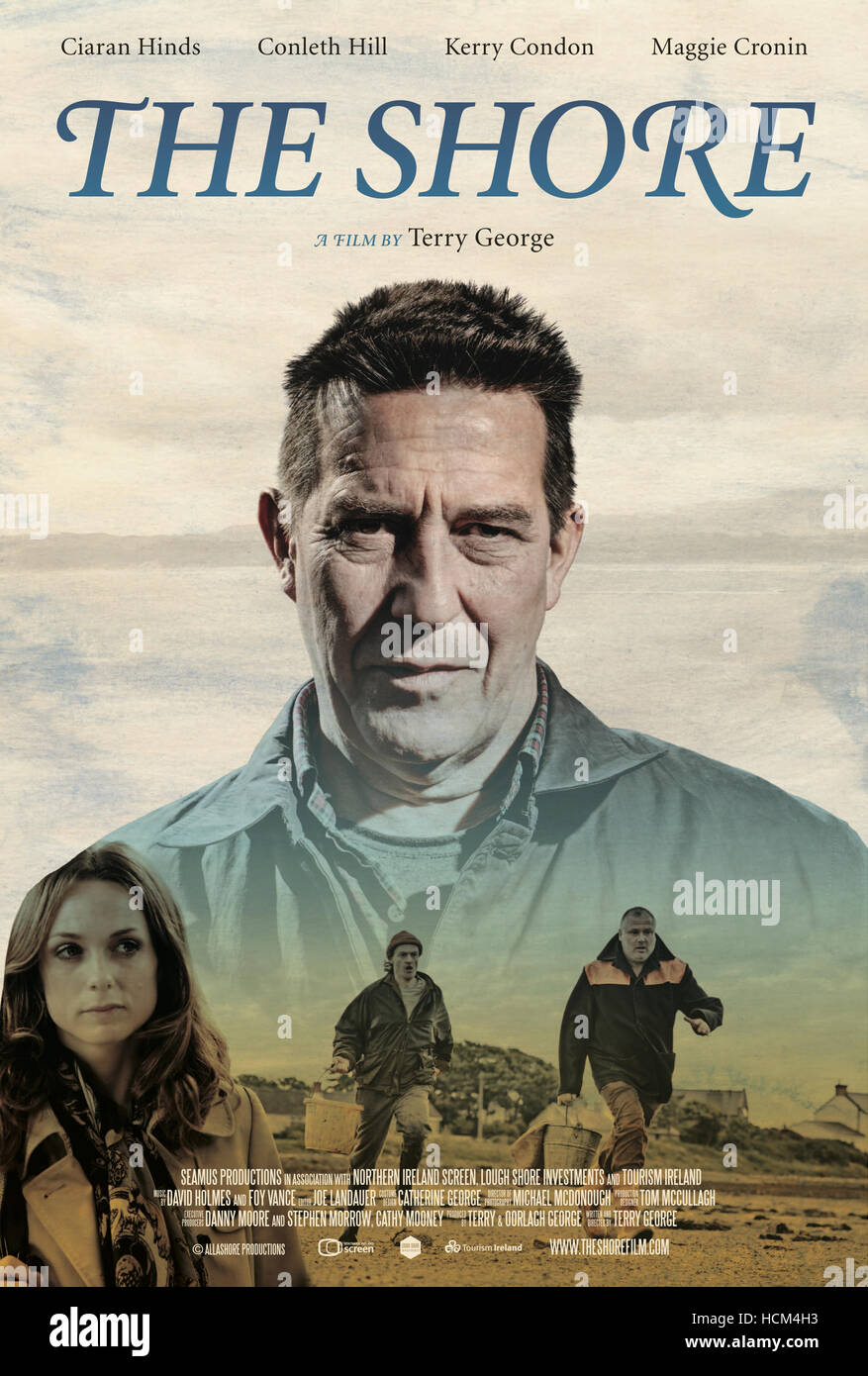 THE SHORE, international poster, top: Ciaran Hinds, bottom from left ...