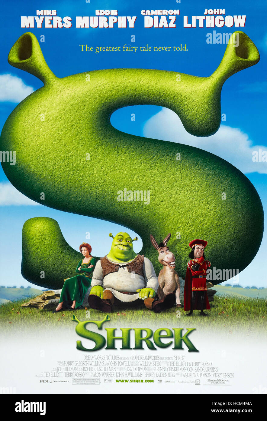 SHREK, US poster art, from left: Princess Fiona (voice: Cameron Diaz ...