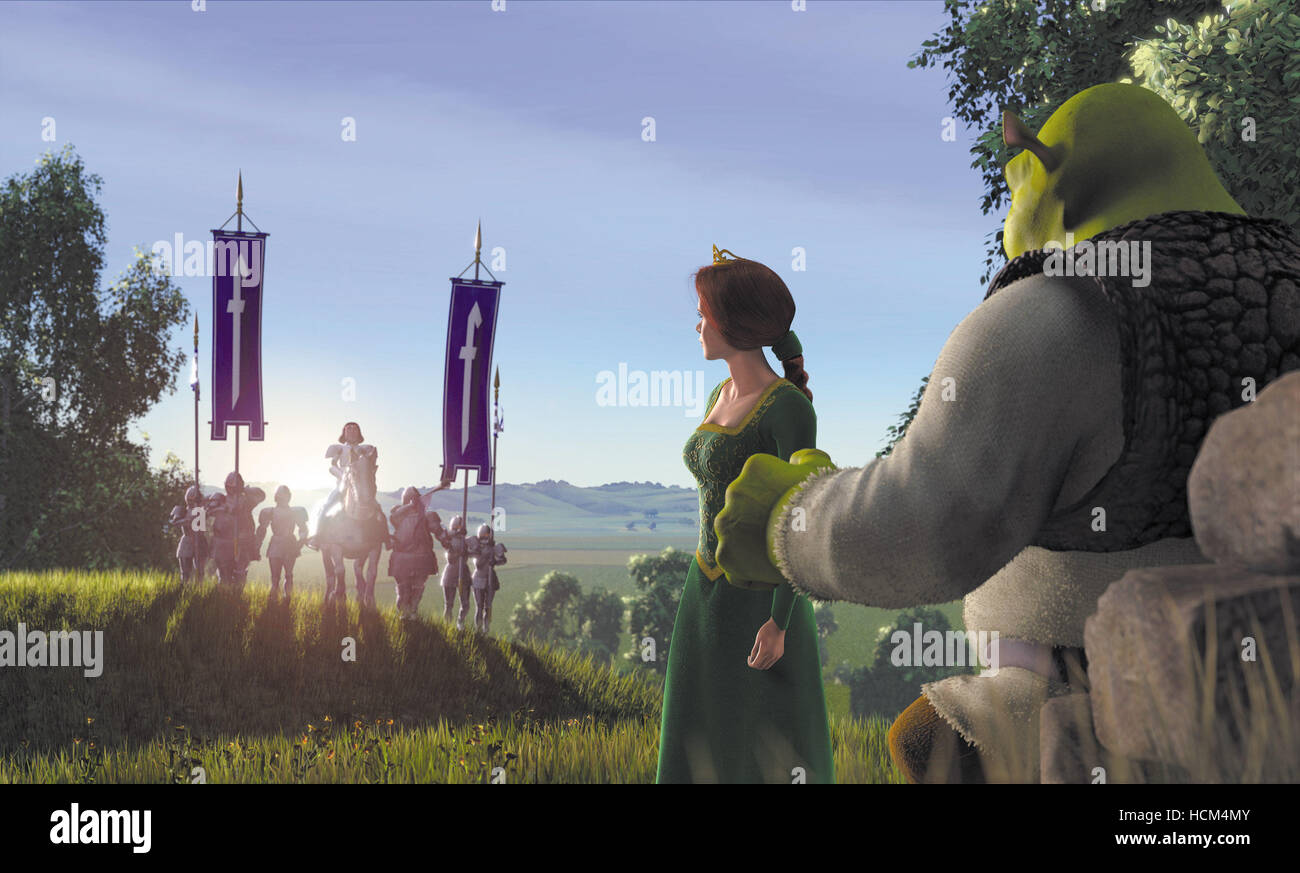 SHREK, Cameron Diaz as Princess Fiona, Mike Myers as Shrek, John ...