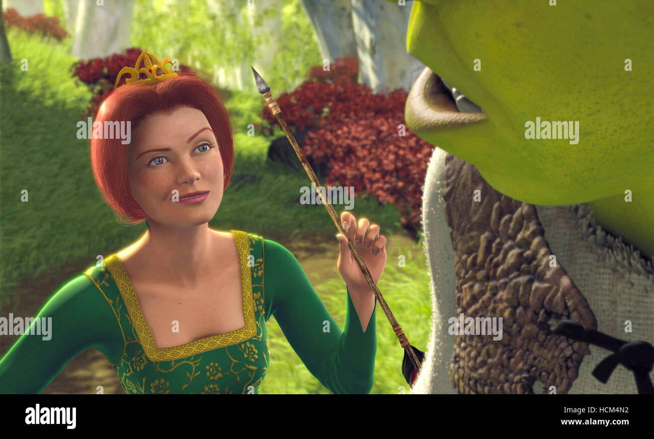 SHREK, Cameron Diaz as Princess Fiona, Mike Myers as Shrek, 2001 ...