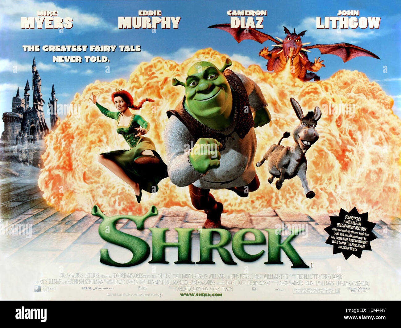 Shrek movie poster hi-res stock photography and images - Alamy