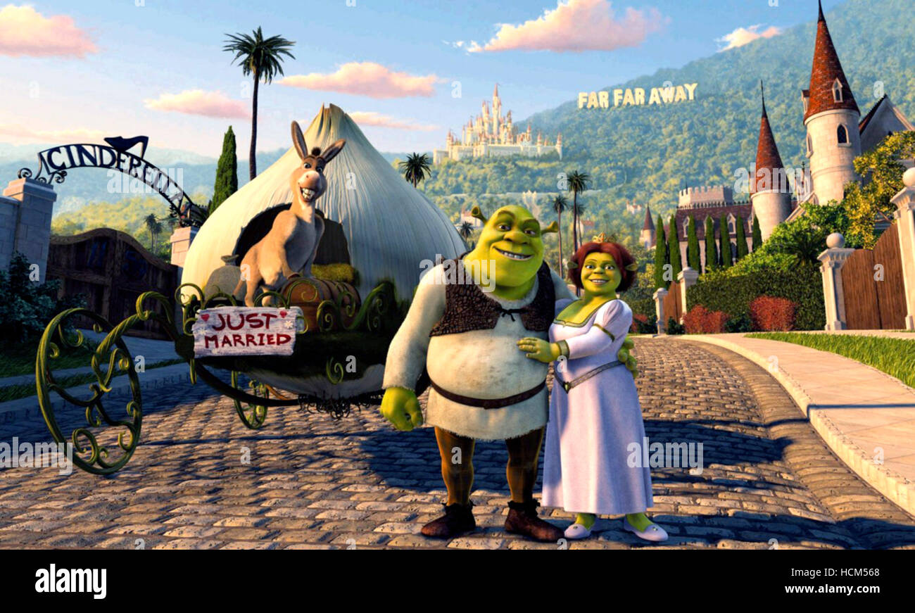 Shrek 2, donkey, shrek, princess fiona High Resolution Stock ...
