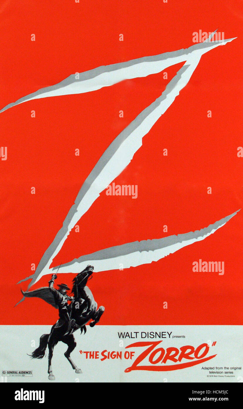 THE SIGN OF ZORRO, Guy Williams, 1958 Stock Photo - Alamy