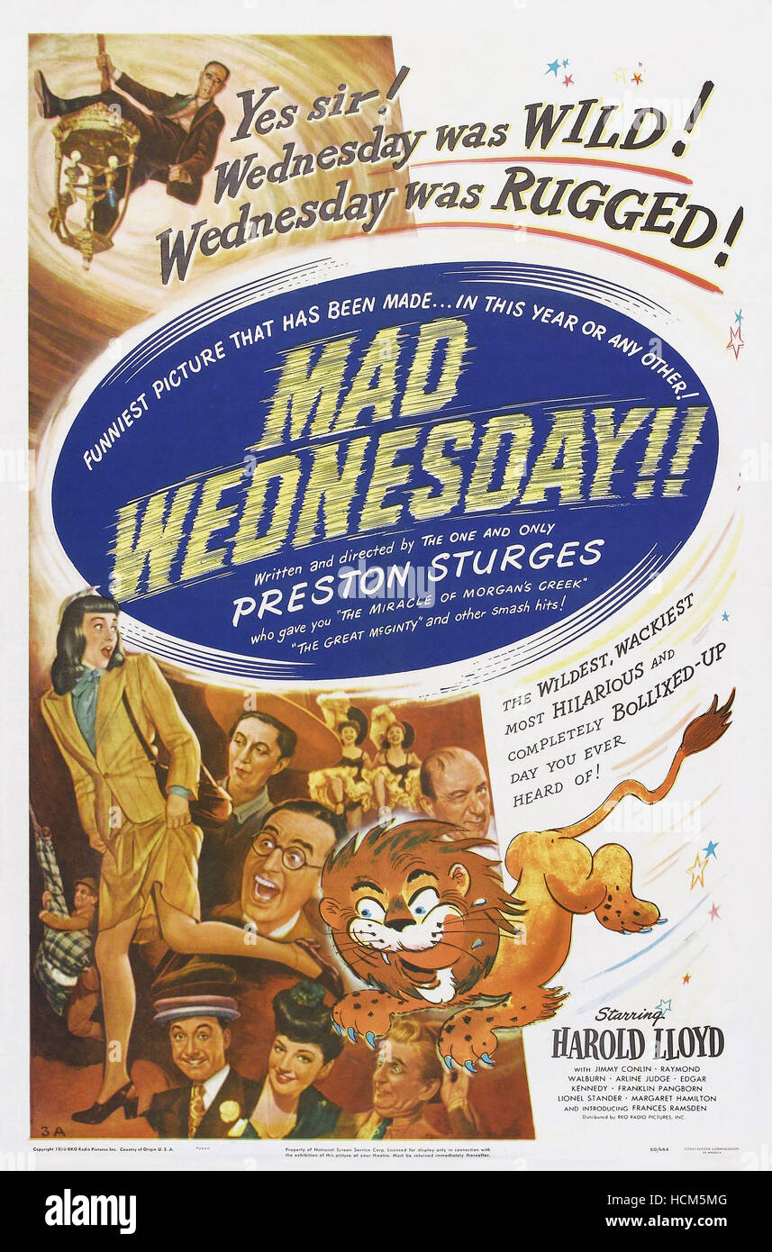 THE SIN OF HAROLD DIDDLEBOCK, (aka MAD WEDNESDAY, reissue title), US ...