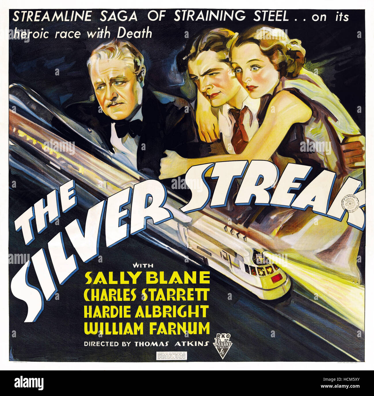 THE SILVER STREAK, US poster art, from left: William Farnum, Charles ...