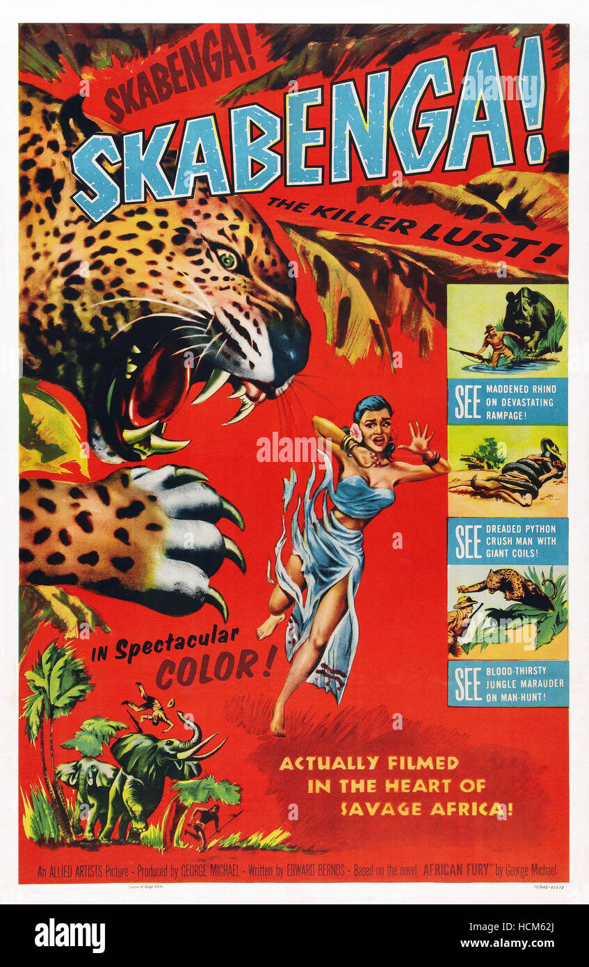SKABENGA, (aka THE KILLER LUST), US poster art, 1955 Stock Photo - Alamy