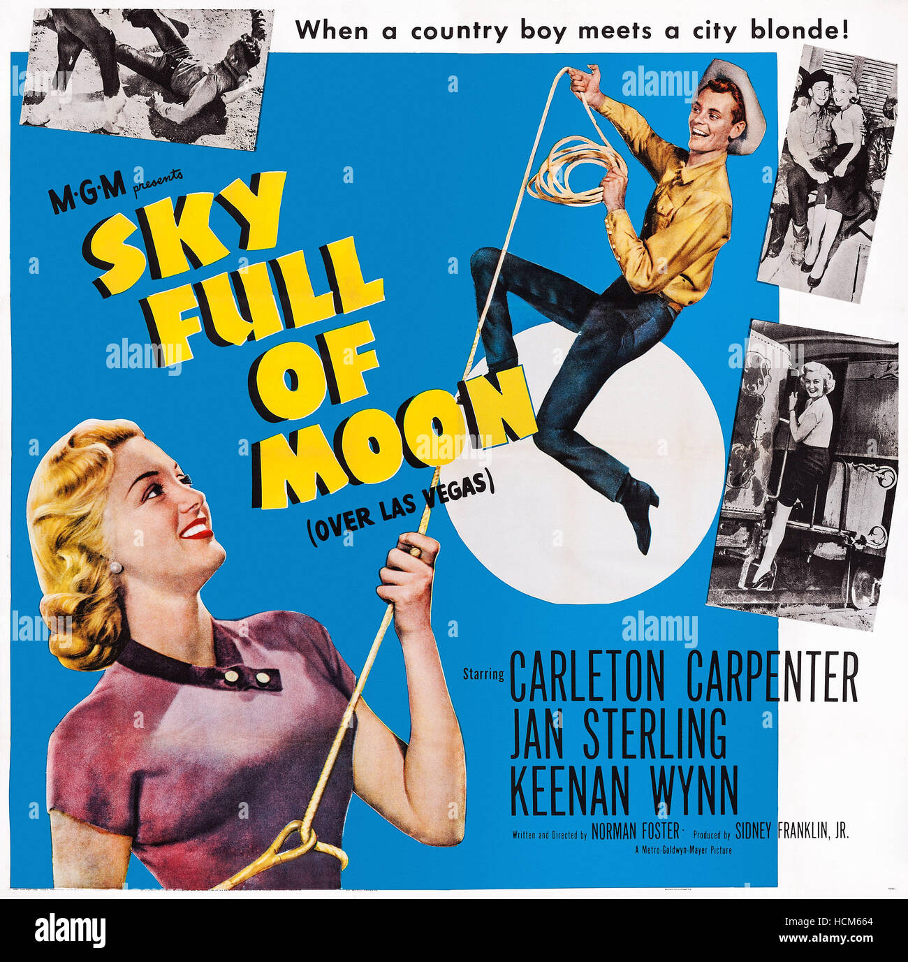 SKY FULL OF MOON, US poster art, from left: Jan Sterling, Carleton ...