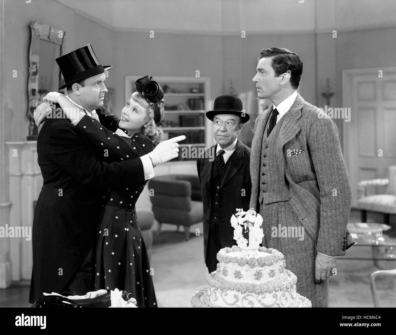 SKY MURDER, from left: Grady Sutton, Joyce Compton, Donald Meek, Walter ...