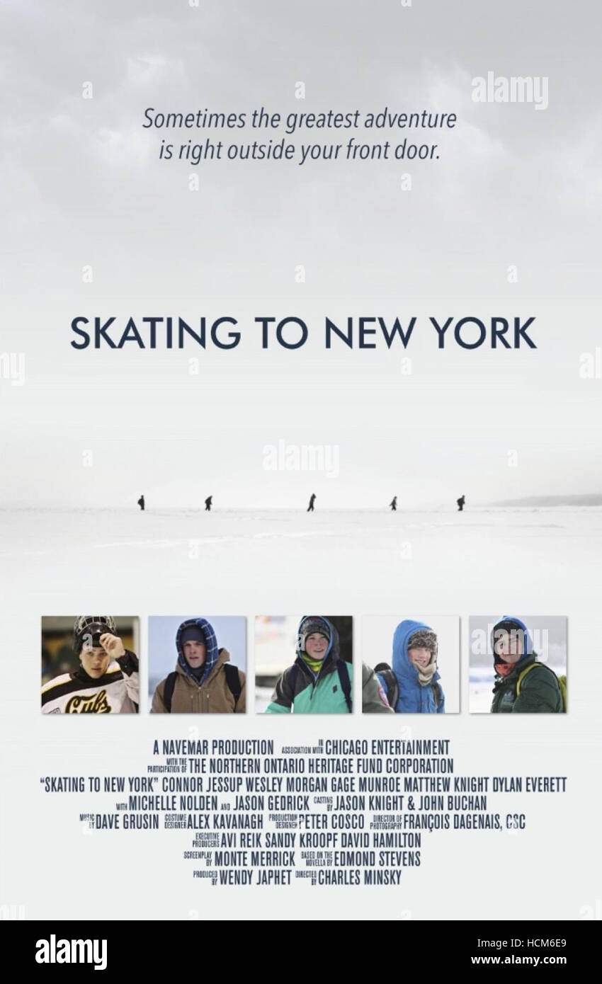 SKATING TO NEW YORK, international poster, Wesley Morgan, Connor Jessup ...