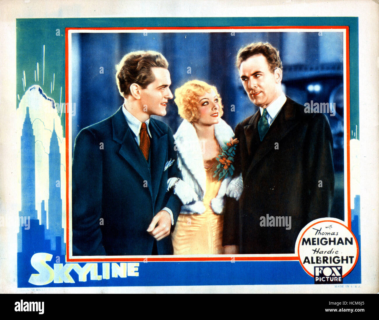 SKYLINE, US lobbycard, from left: Hardie Albright, Myrna Loy, Thomas ...