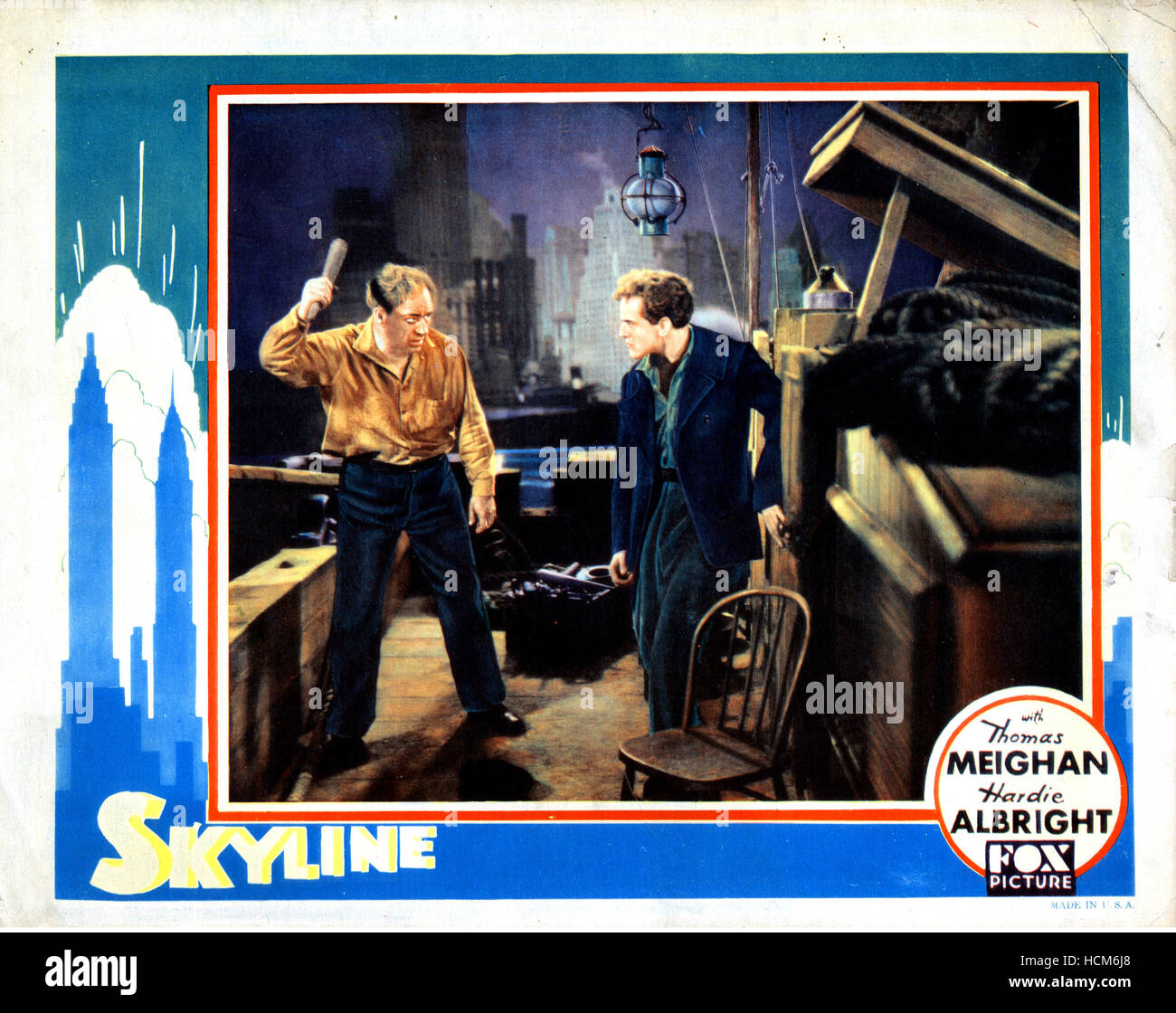 SKYLINE, US poster art, Thomas Meighan, Hardie Albright 1931. TM ...