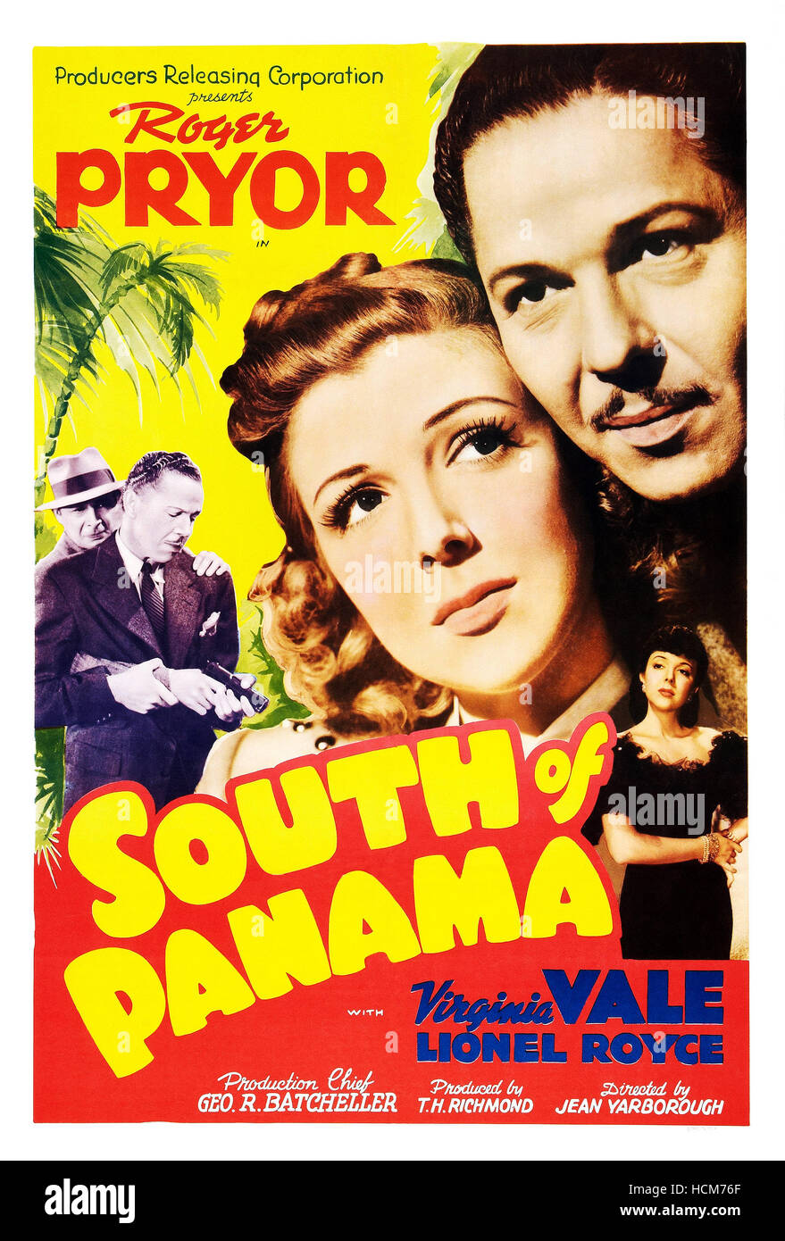 SOUTH OF PANAMA, US poster art, center: Virginia Vale; top right: Roger ...