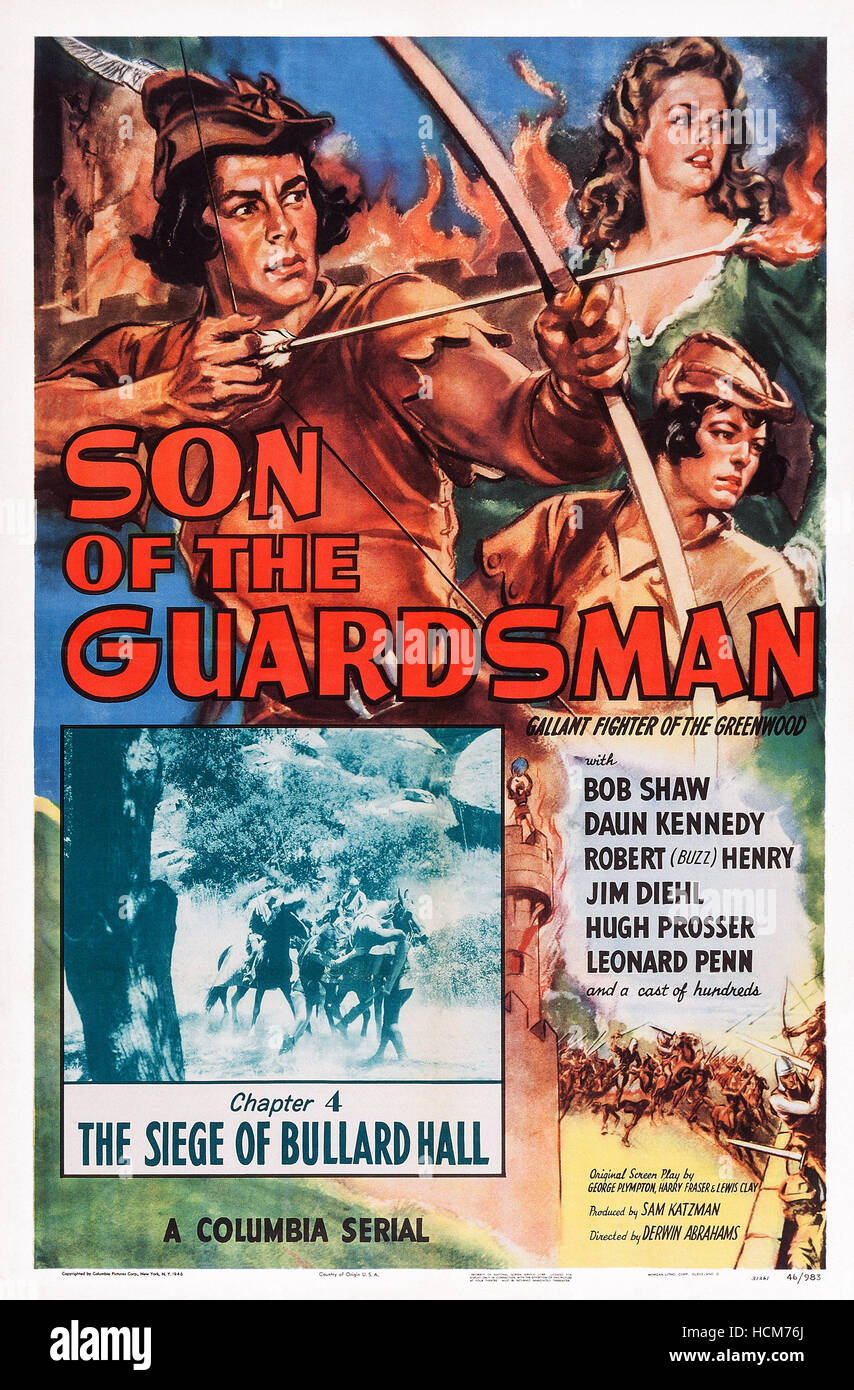 SON OF THE GUARDSMAN, clockwise l-r: from left: Bob Shaw, Daun Kennedy ...
