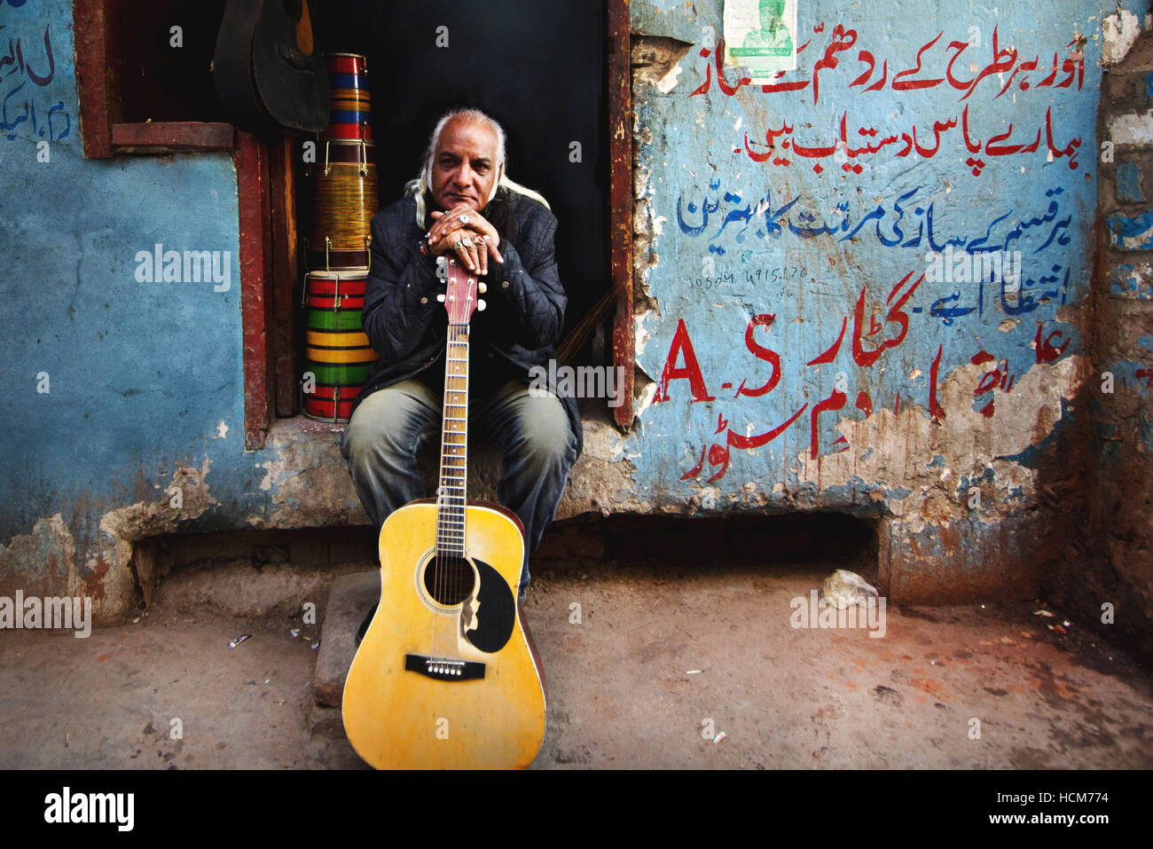 SONG OF LAHORE, Asad Ali, on the streets of Lahore, Pakistan, 2015. ph ...