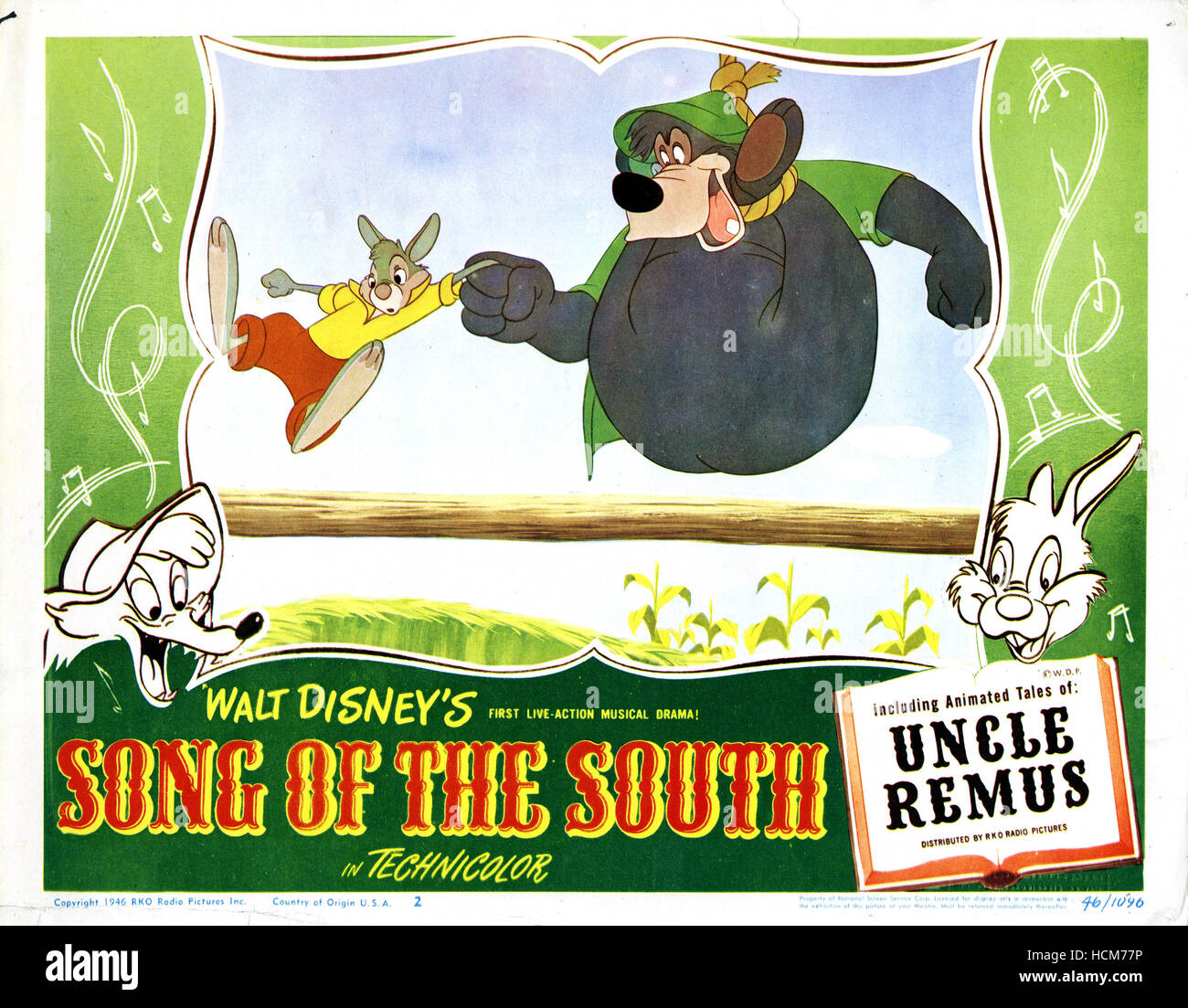SONG OF THE SOUTH, from left, Br'er Rabbit, Br'er Bear, 1946 Stock Photo - Alamy