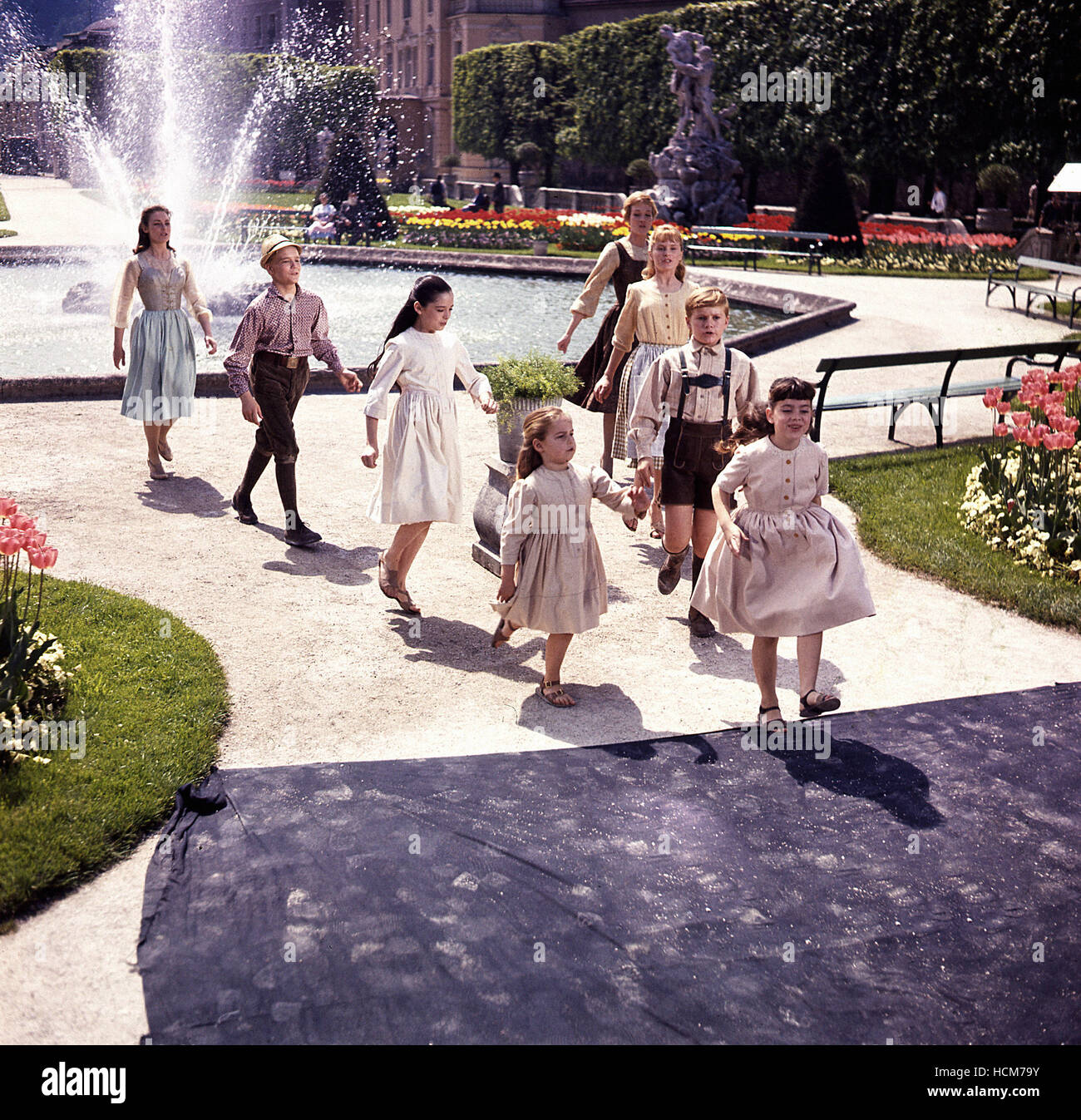 THE SOUND OF MUSIC, clockwise from back left: Charmian Carr, Nicholas ...