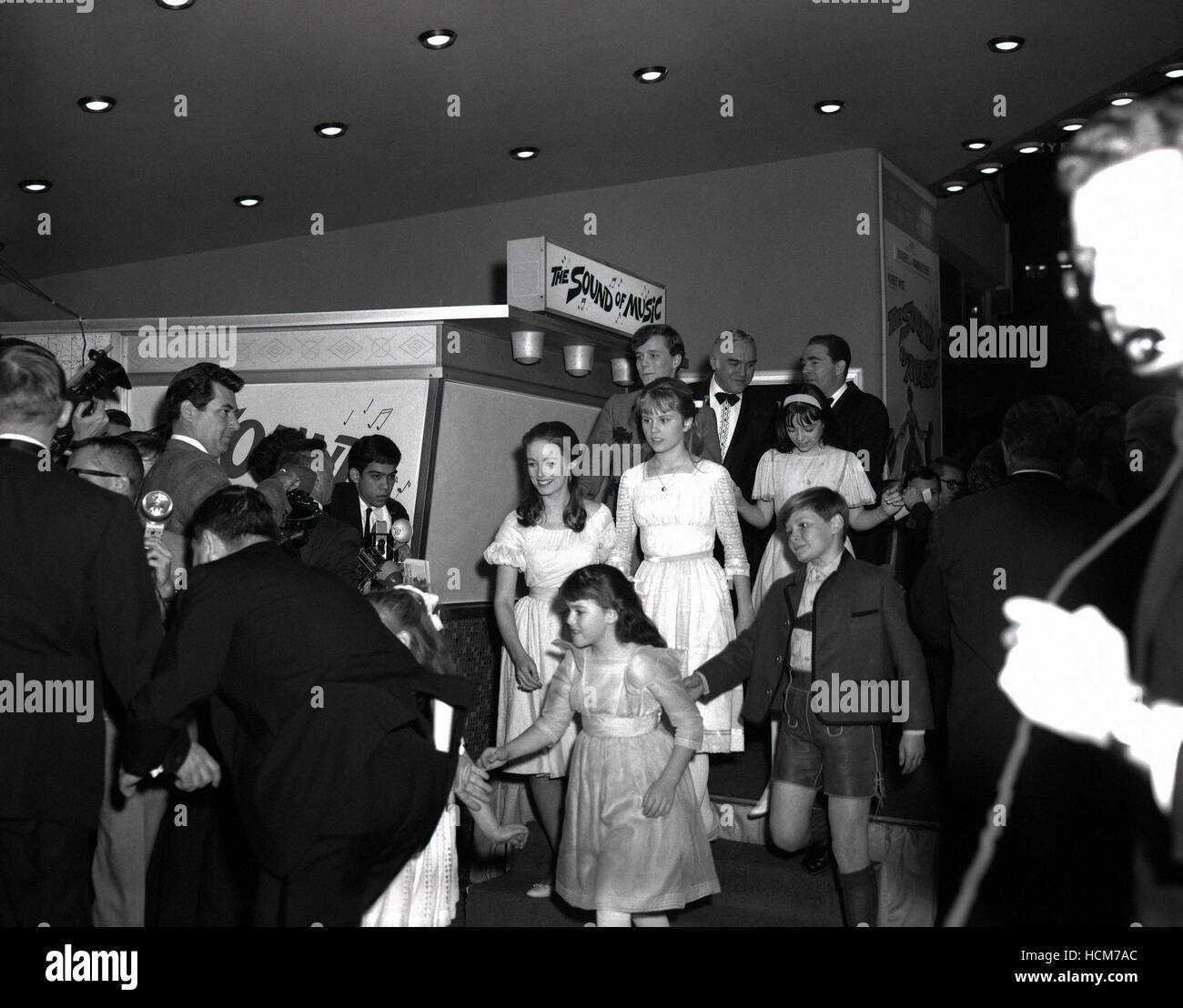 THE SOUND OF MUSIC, from front: Debbie Turner, Duane Chase, Charmian ...