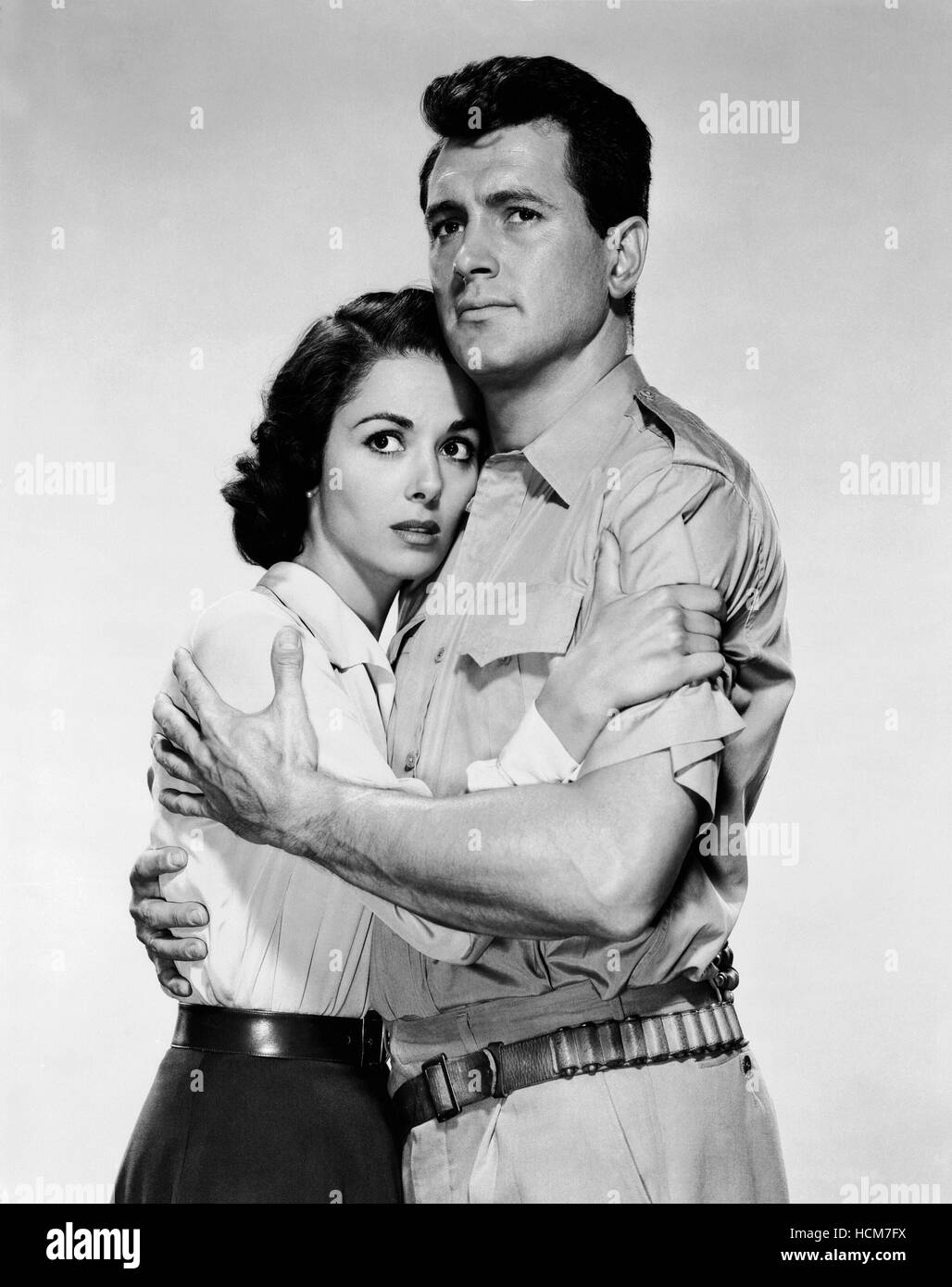 SOMETHING OF VALUE, from left: Dana Wynter, Rock Hudson, 1957 Stock ...