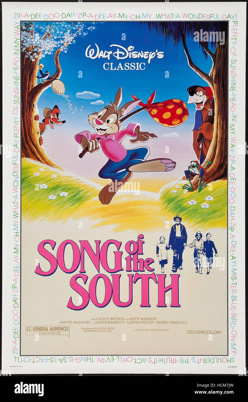 SONG OF THE SOUTH, US poster, Br'er Rabbit, 1946 Stock Photo - Alamy