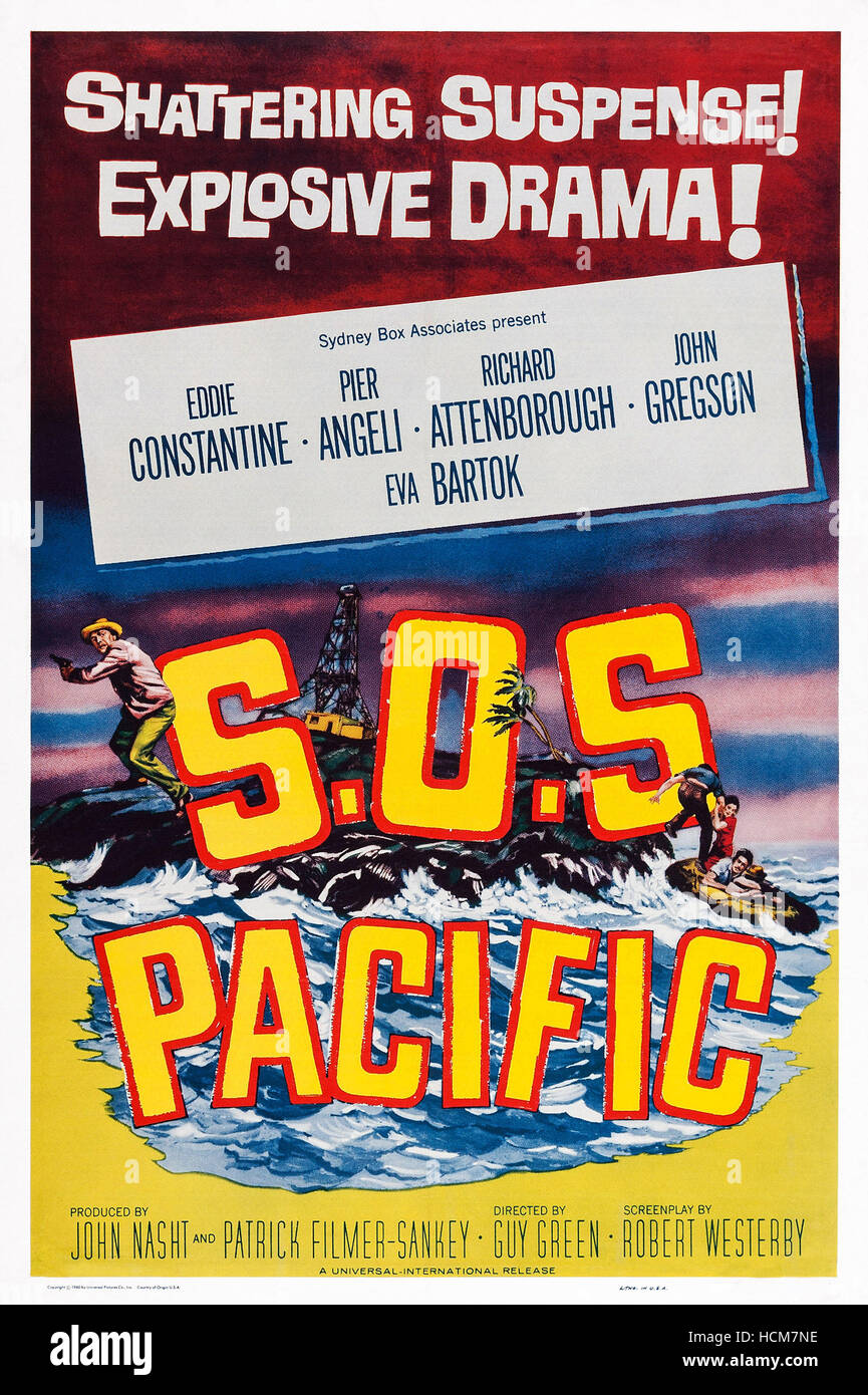 SOS PACIFIC, (aka S.O.S. PACIFIC), US poster art, 1959 Stock Photo - Alamy