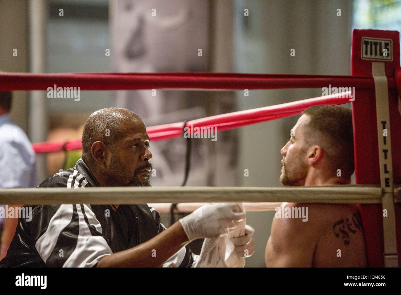 SOUTHPAW, from left: Forest Whitaker, Jake Gyllenhaal, 2015. ph: Scott ...