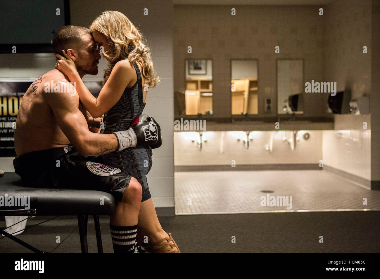 SOUTHPAW, from left: Jake Gyllenhaal, Rachel McAdams, 2015. ph: Scott Garfield/©Weinstein ...
