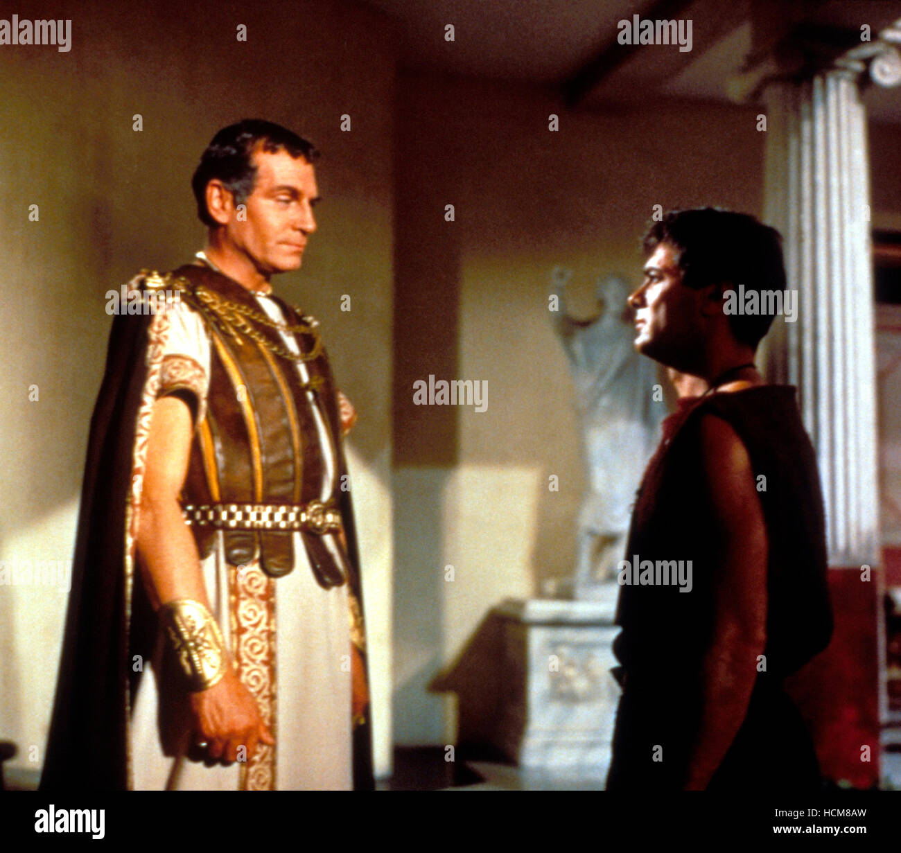 SPARTACUS, Laurence Olivier, Tony Curtis, 1960 Stock Photo - Alamy