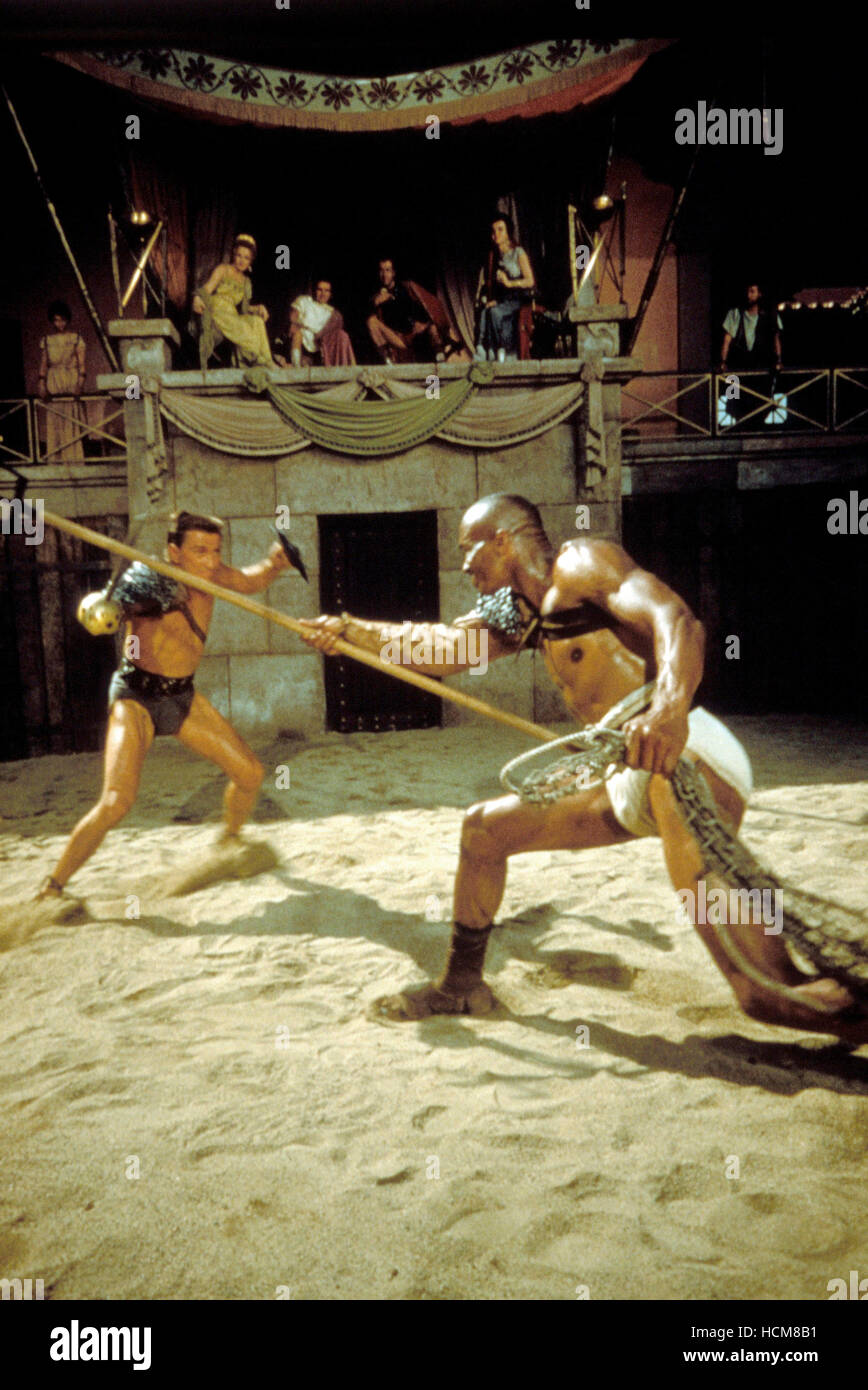 SPARTACUS, Kirk Douglas, Woody Strode, 1960 Stock Photo - Alamy