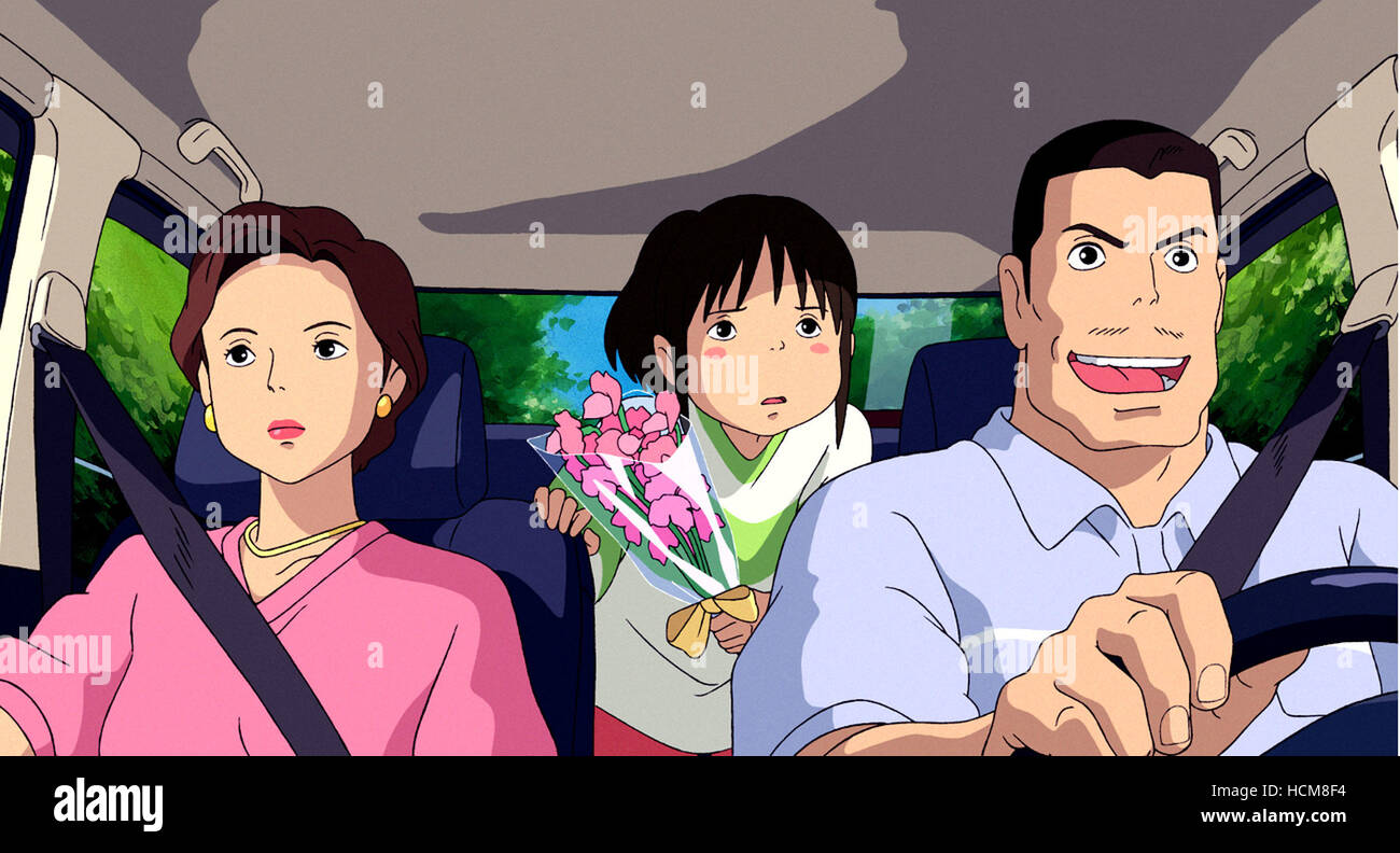 SPIRITED AWAY, (SEN TO CHIHIRO NO KAMIKAKUSHI), Mother, Chihiro, Father ...