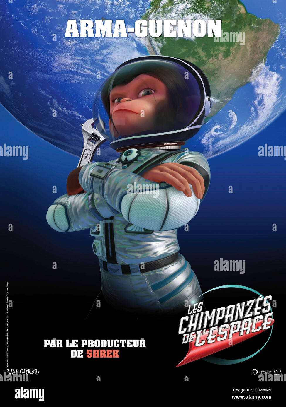 SPACE CHIMPS, French poster art, 2008. TM and ©Copyright Twentieth ...