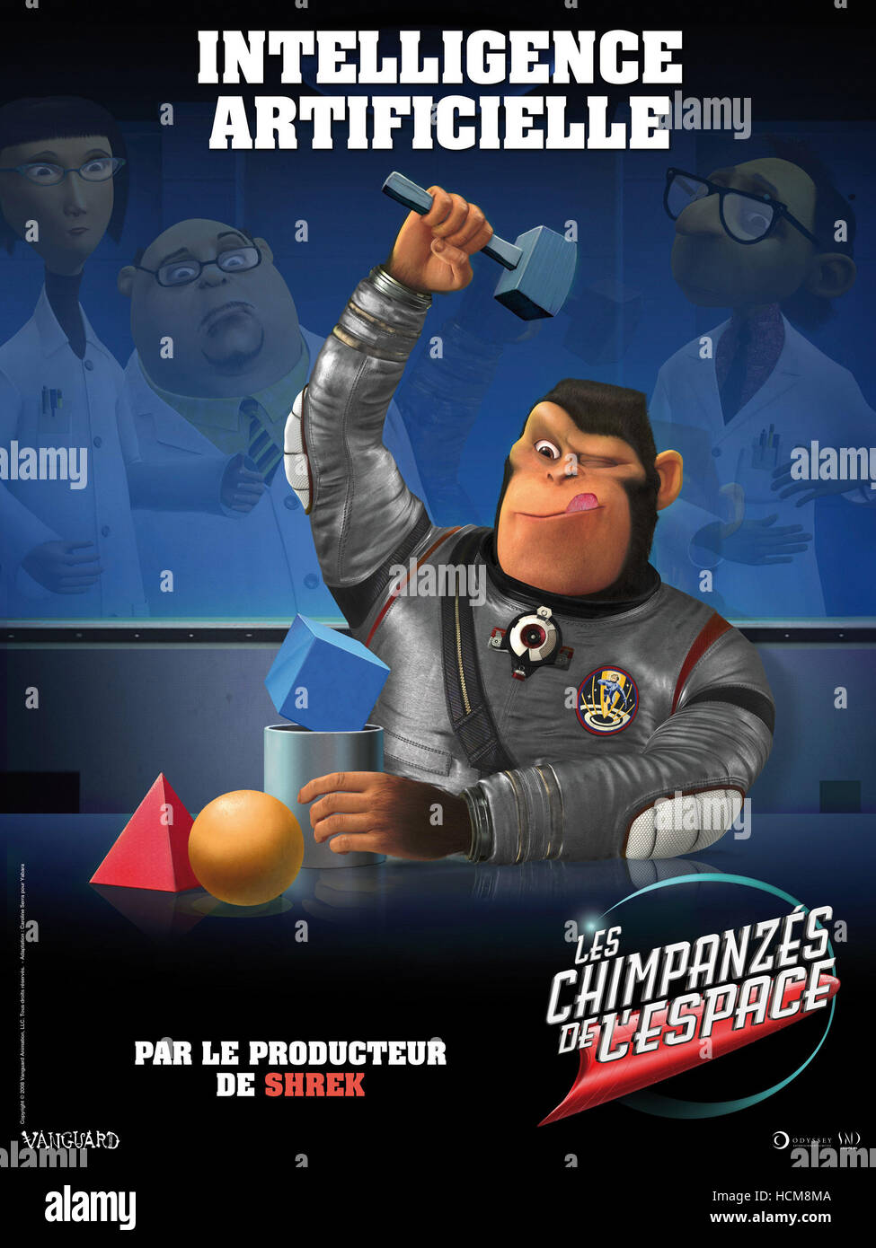 SPACE CHIMPS, French poster art, 2008. TM and ©Copyright Twentieth ...