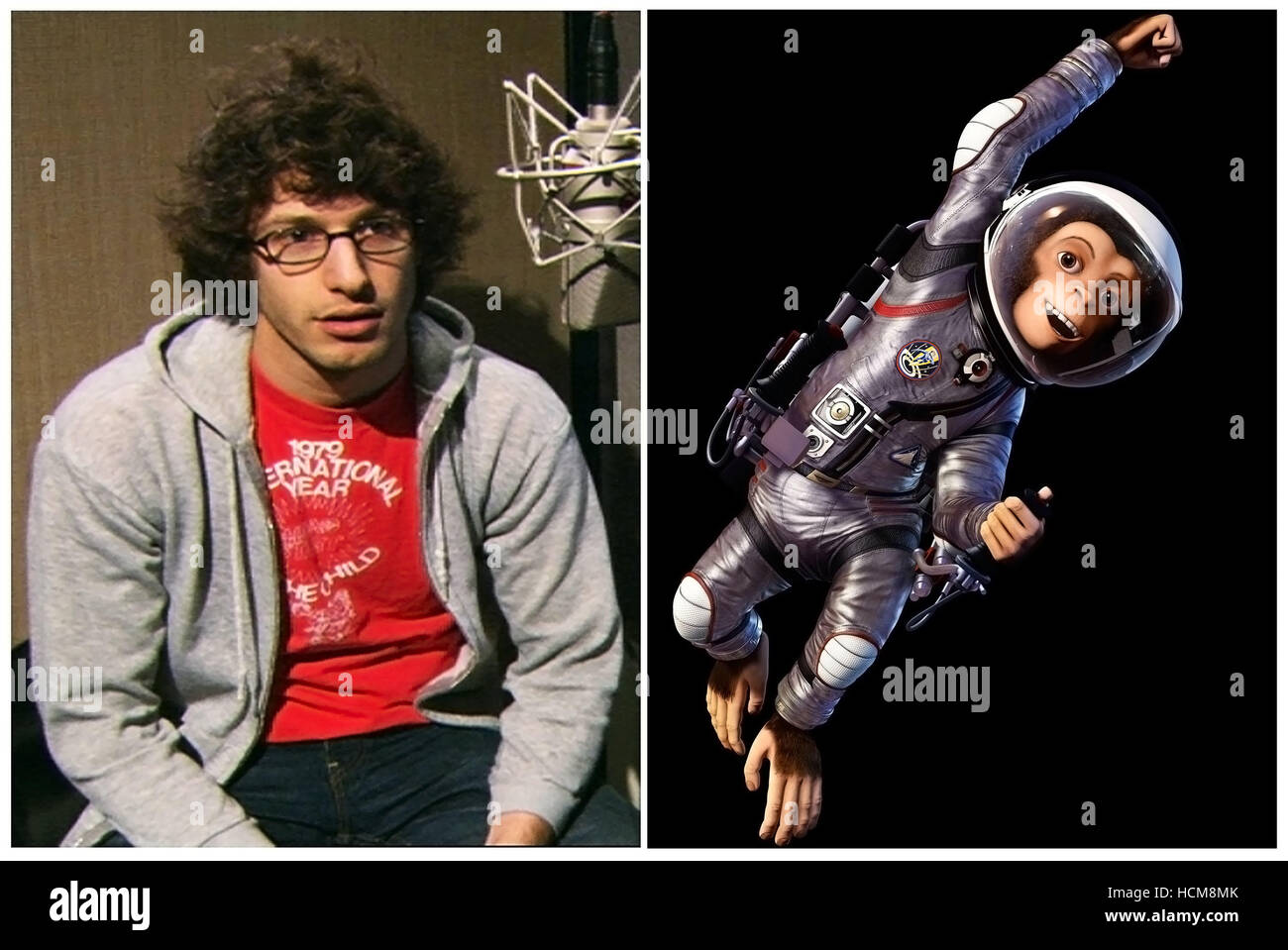 SPACE CHIMPS, Andy Samberg (left), voice of Ham III (right), 2008. TM ...