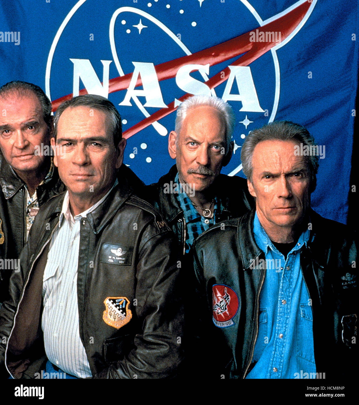 SPACE COWBOYS, James Garner, Tommy Lee Jones, Donald Sutherland, Clint ...