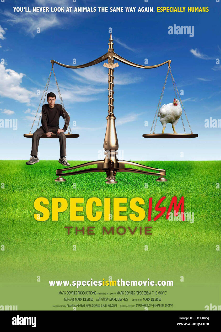 SPECIESISM: THE MOVIE, Mark Devries on international poster art, 2013 Stock Photo - Alamy