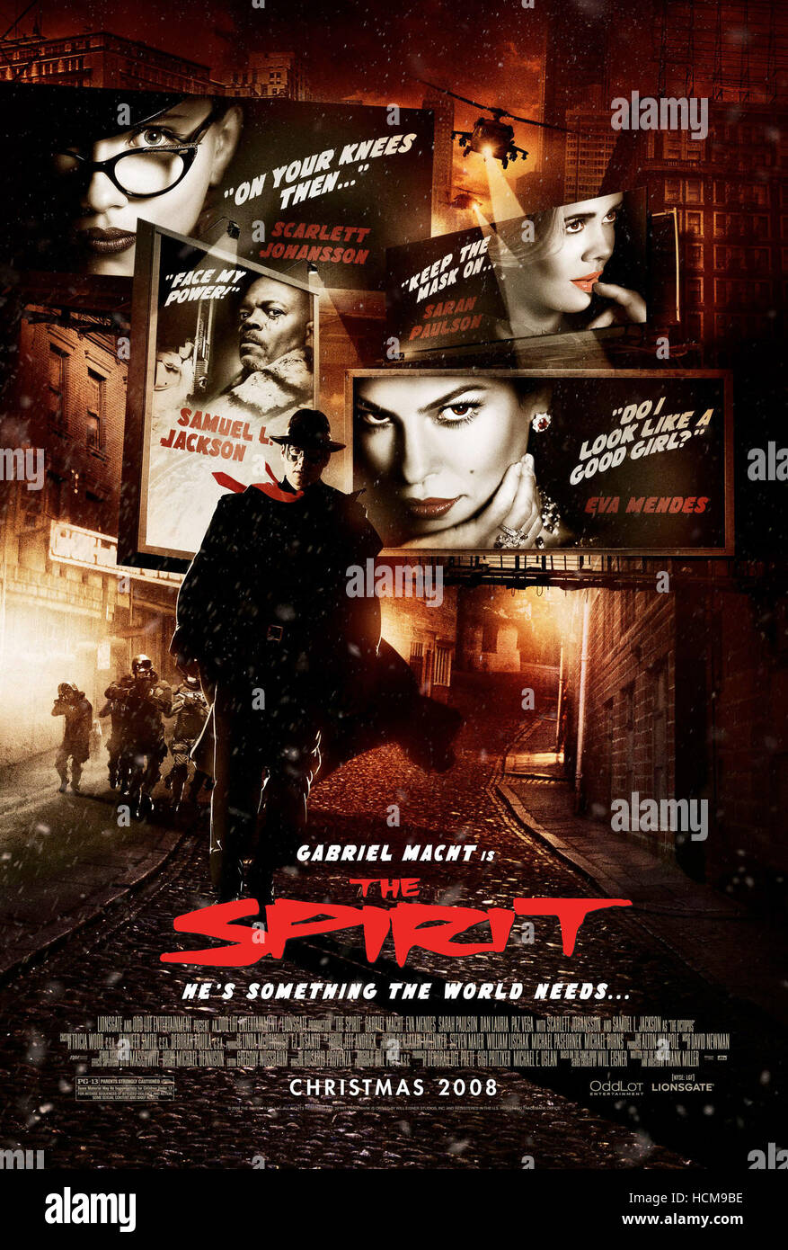 THE SPIRIT, clockwise from top left: Scarlett Johansson, Sarah Paulson ...