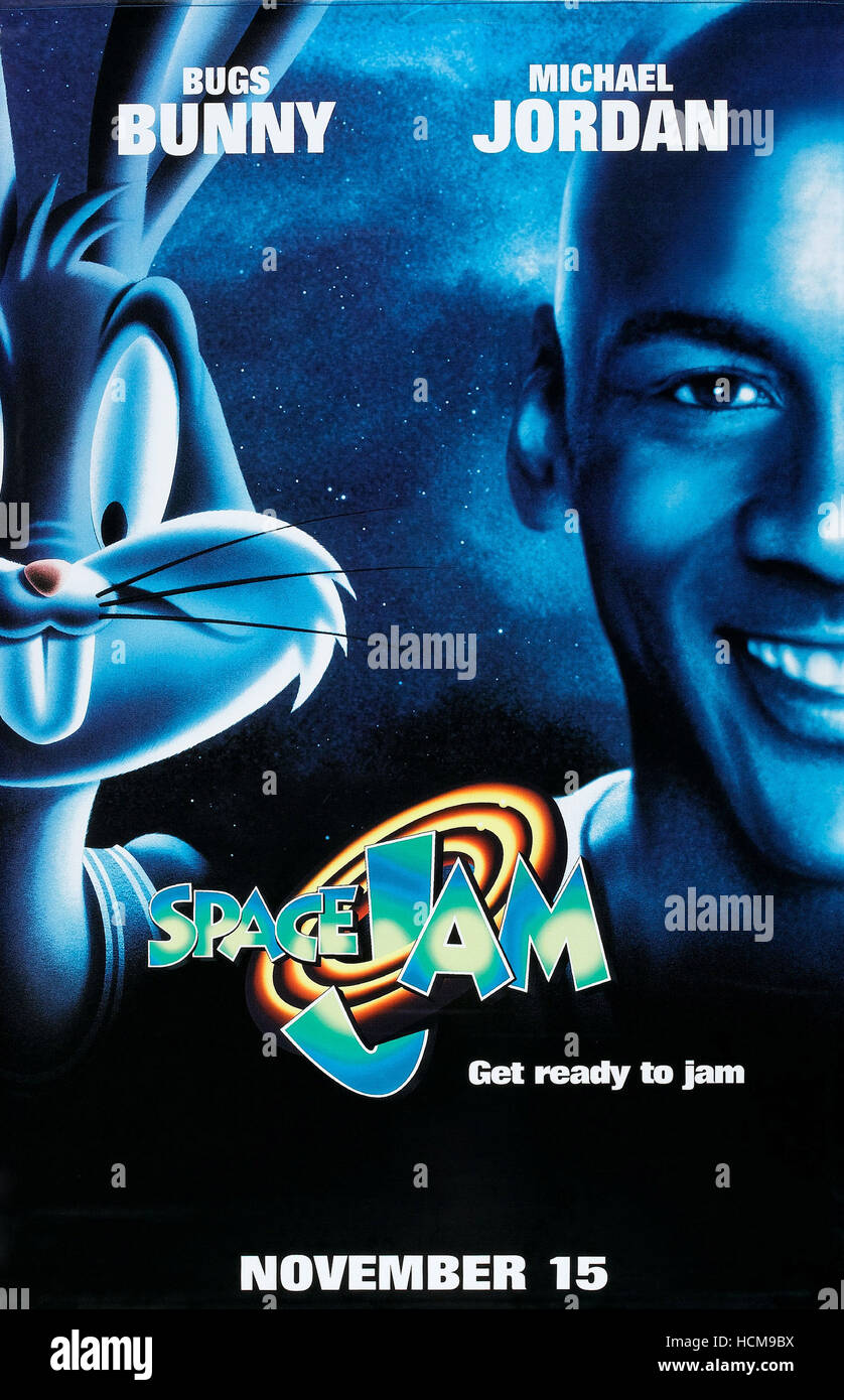 SPACE JAM, US advance poster, from left: Bugs Bunny, Michael Jordan ...