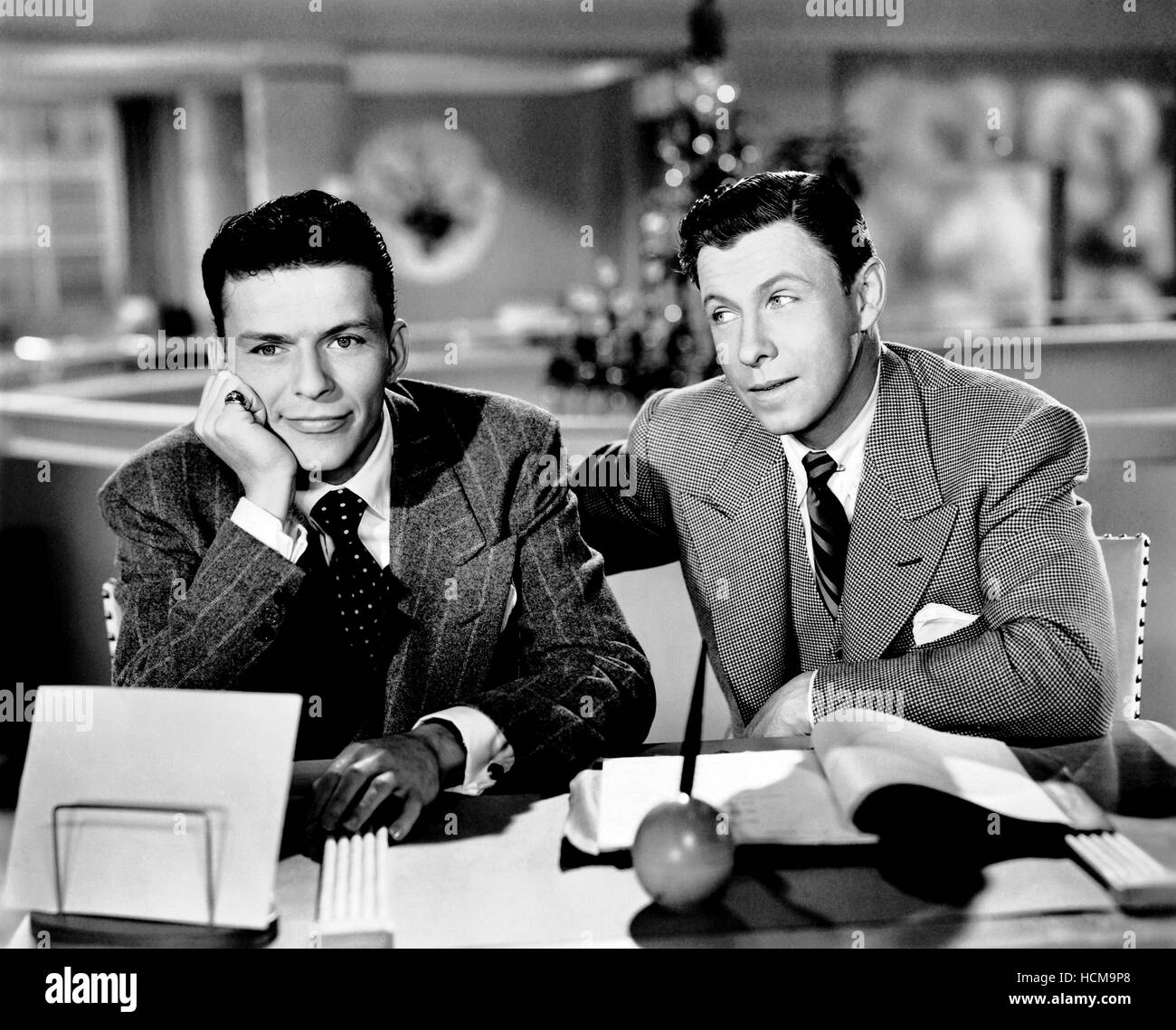 STEP LIVELY, from left: Frank Sinatra, George Murphy, 1944 Stock Photo ...