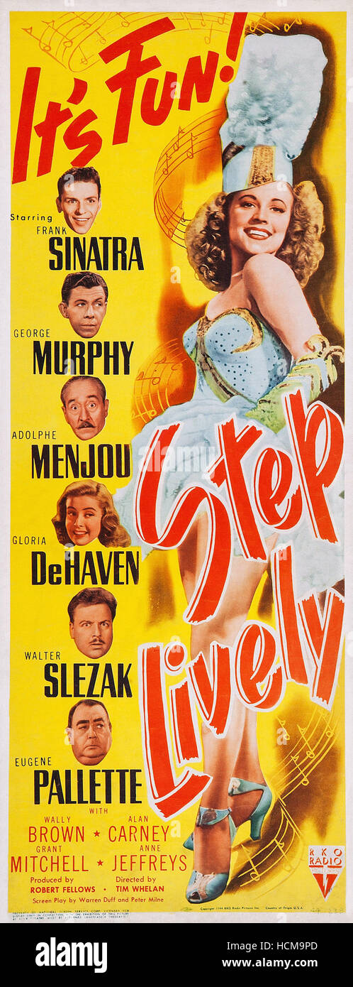 STEP LIVELY, left from top: Frank Sinatra, George Murphy, Adolphe ...