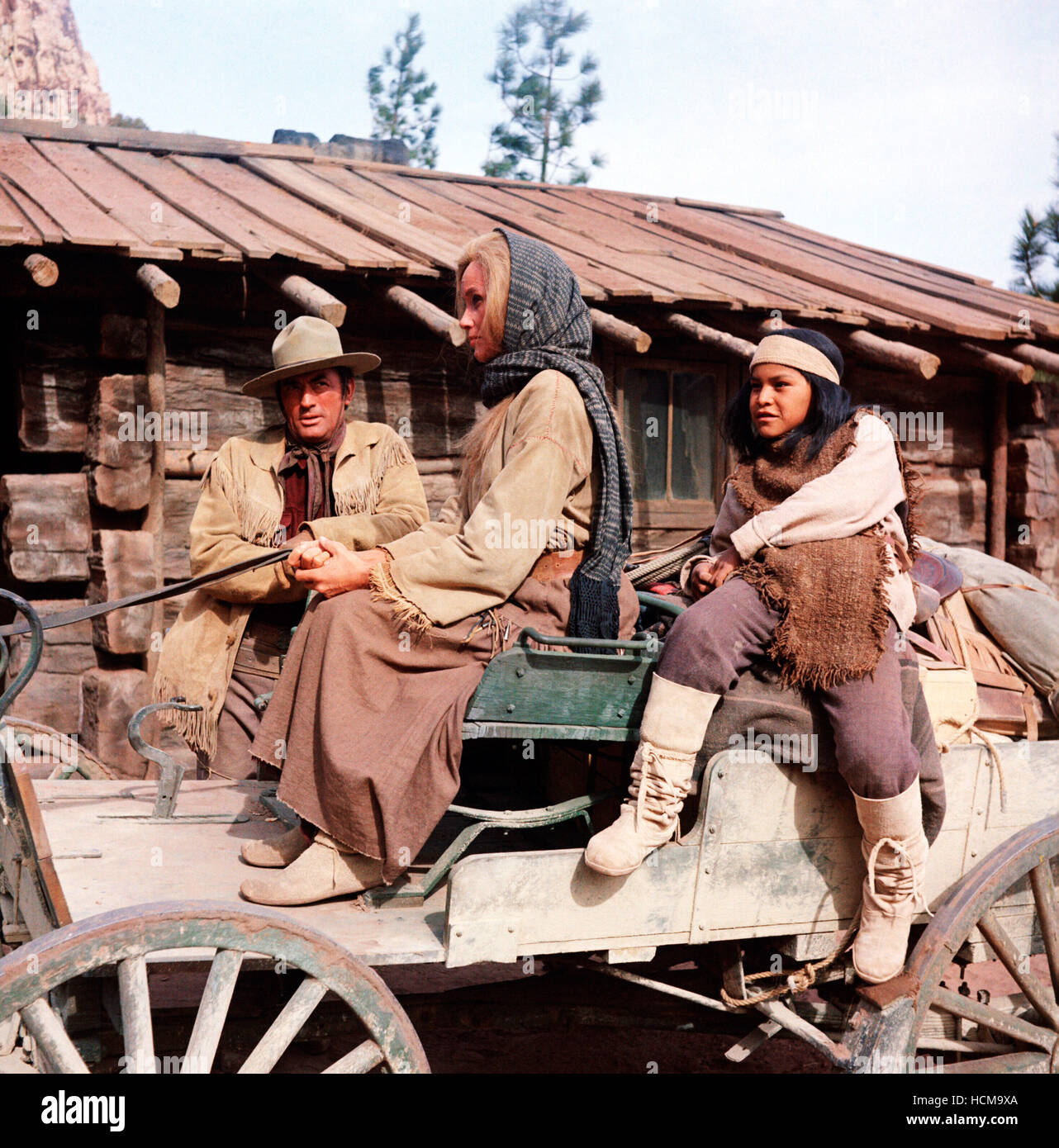THE STALKING MOON, from left: Gregory Peck, Eva Marie Saint, Noland ...