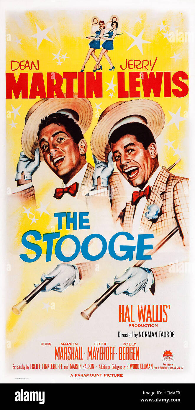THE STOOGE, US poster art, from left: Dean Martin, Jerry Lewis, 1952 Stock Photo - Alamy
