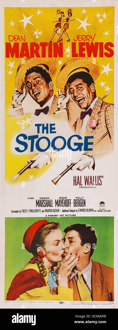 THE STOOGE, US poster art, top, from left: Dean Martin, Jerry Lewis; bottom, from left: Marion ...