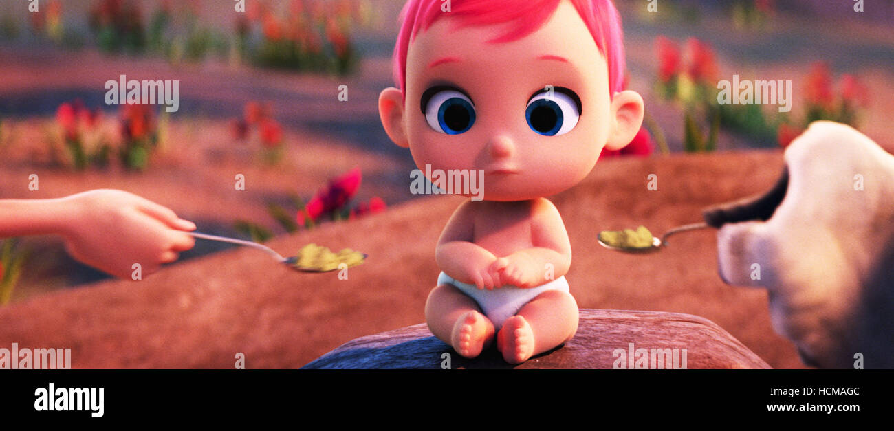 STORKS, baby being spoonfed, 2016. © Warner Bros. / courtesy Everett ...