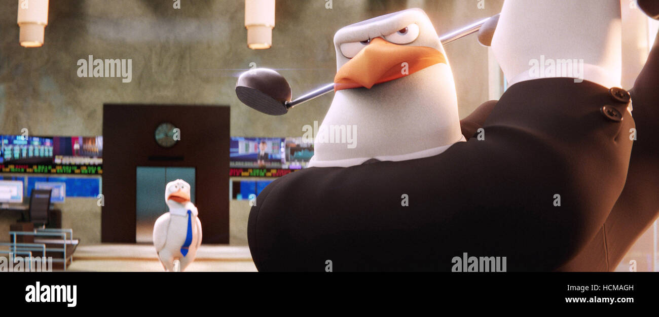 STORKS, from left: Junior (voice: Andy Samberg), Hunter (voice: Kelsey ...