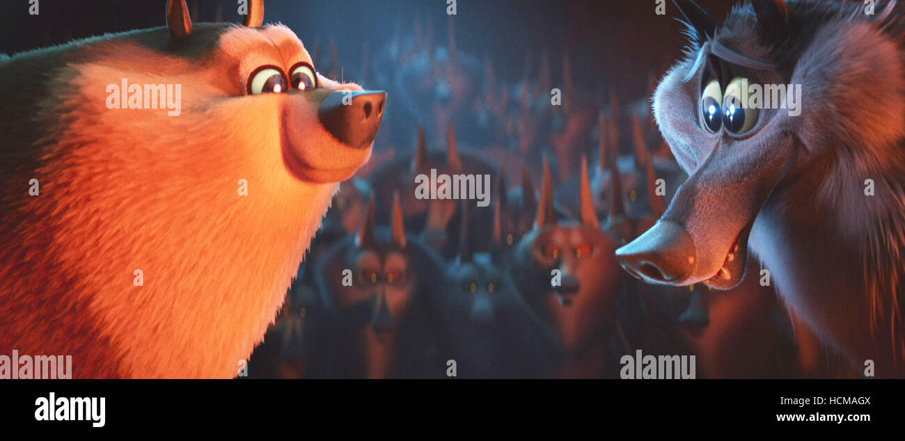 STORKS, from left: Beta Wolf (voice: Jordan Peele), Alpha Wolf (voice ...