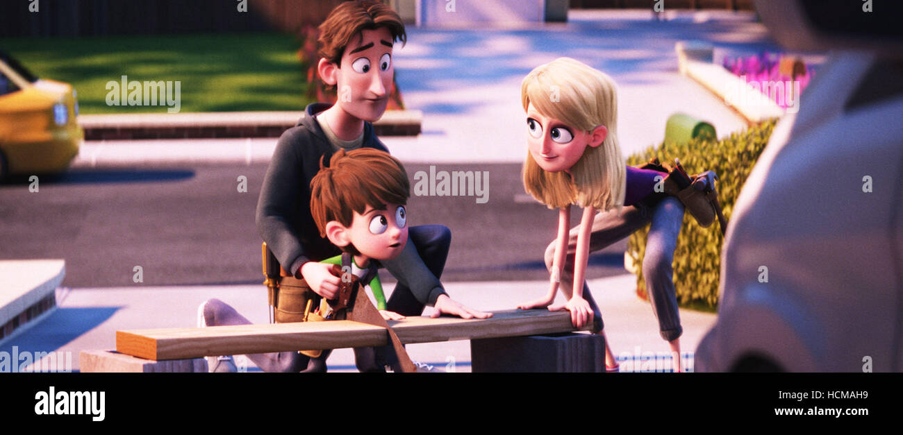 STORKS, from left: Henry Gardner (voice: Ty Burrell), Nate Gardner ...